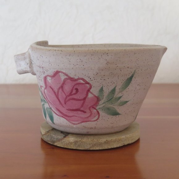 Hand Crafted | Art | Vintage Pottery Heart Shaped Bowl Pitcher With ...